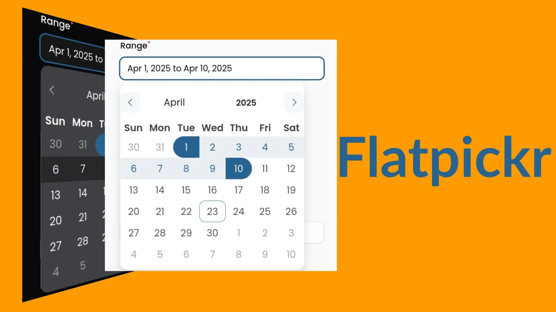 Flatpickr by Sam Maosa - Filament