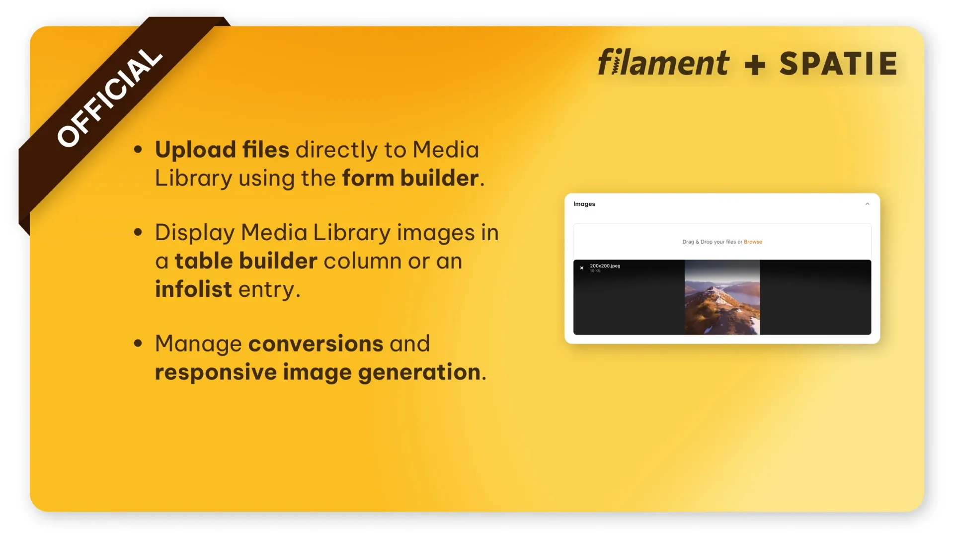 Spatie Media Library by Filament - Filament